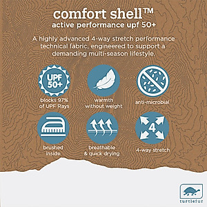 Turtle Fur Comfort Shell UV Pipe Dream Fleece Lined Neck Warmer, Black