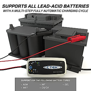 CTEK (56-353) MULTI US 7002 12-Volt Battery Charger,Black