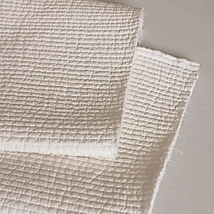 Quilted Cotton Fabric by The Yard Solid Fabric 57" Wide BH 6mm Soft Double-Sided (Natural)