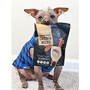 Ancestral Hunter Freeze Dried Chicken Necks for Dogs & Cats - Made in USA- Healthy Chicken Neck Treats for Dogs- Freeze Dried Raw Chicken Necks for Dogs