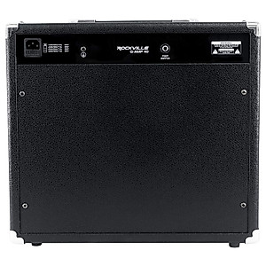 Rockville G-AMP 40 Guitar Amplifier 10" Speaker/Bluetooth/Mic in/USB/Footswitch,Black