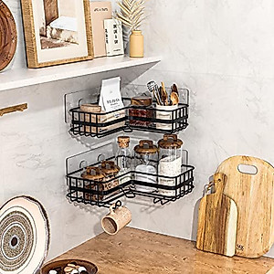Corner Shower Caddy and Bathroom Shower Caddy Black