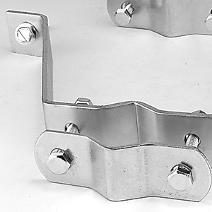 Skywalker 4” Heavy-Duty Wall Mount Pair for TV Antenna Mast with (2) Brackets & Lag Bolts