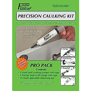 Finish Line Caulk Tool Precision Caulking Kit