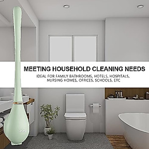 HEMUBAG WC Cleaner Brush Wall-Mounted Bowl Brush Holder Set Deep Cleaner No Dead Ends with Base for Bathroom