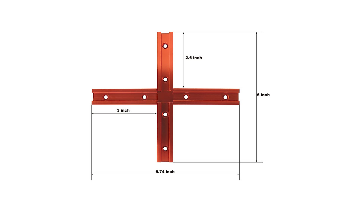 O'SKOOL T-Track Intersection Kit | Durable Aluminum, Easy Install