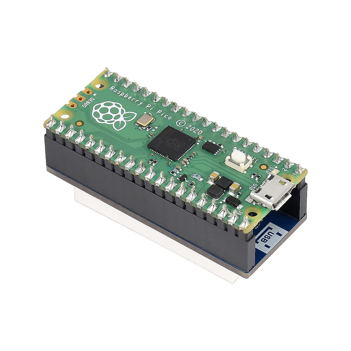 waveshare 4-Digit 8-Segment Display Module for Raspberry Pi Pico Embedded 74HC595 Driver SPI-Compatible Comes with Raspberry Pi Pico C/C++ and MicroPython Demo