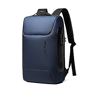 FANDARE Laptop Backpack Business Anti-Theft Daypacks Travel Large Backpack with USB Charging Port Waterproof College Computer Bag for Women & Men Fits 15.6 Inch Notebook Blue