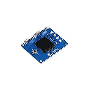 1.3inch LCD HAT for Raspberry Pi 4B/3B+/3B/2B/B+/A+/Zero and Zero W, 1.3" LCD Display, 240x240 Resolution, 65K RGB Colours Expansion Display Module for Raspberry Pi