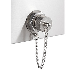 TRINITY Stainless Steel Beverage Cooler and Ice Chest with Wheels and Protective Cover, Rolling Cart with Shelf for Patio, Outdoor Bar, Catering, and Restaurants, 80 Quart Capacity