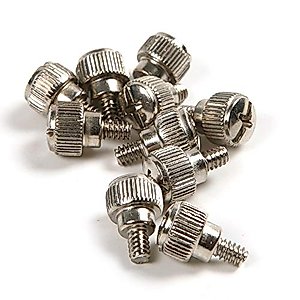 LXBO-FF 6#325 Thumb Screws Nickel Computer PC Case Hand Tighten Screws Length 14mm for M3.5 Coarse Desktop Computers 10Pcs Lot