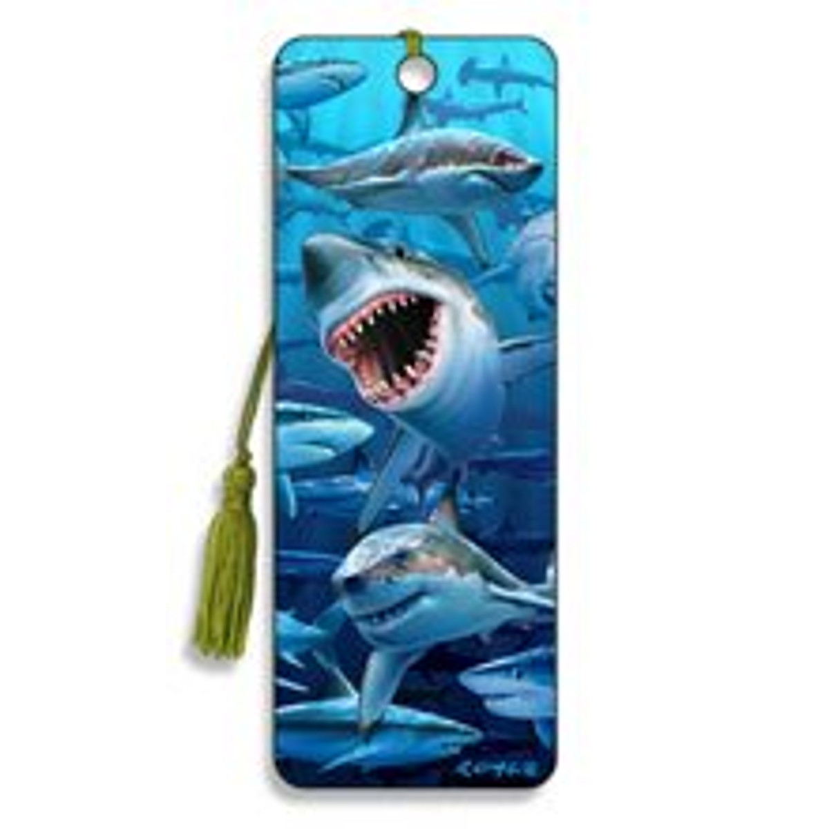 3D Shark Bookmark"Wish You were here" - by Artgame