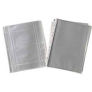 Balanchy Recipe Binder Refill Pages 30 4 x 6 Recipe cards, 20 x A4 Recipe Cards, 45 Page Protectors,1 Pc of A4 Stickers for 11 x 12 x 2.8 Inch 3 Ring Recipe Binder Kit