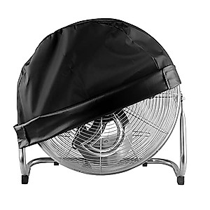 PASONIKA Floor Fan Cover, Dustproof 20'' Industrial Fan Cover, Household Fan Cover for High Velocity Floor Fan, Black