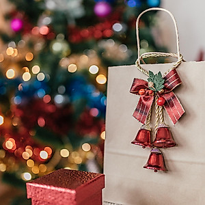 [50 Pack] Giftbags Medium Size 8x4.25x10.5 Gift Bags Brown Paper Bags with Handles, Shopping Bags, Valentine Gift Bags, for Party, Easter, Christmas