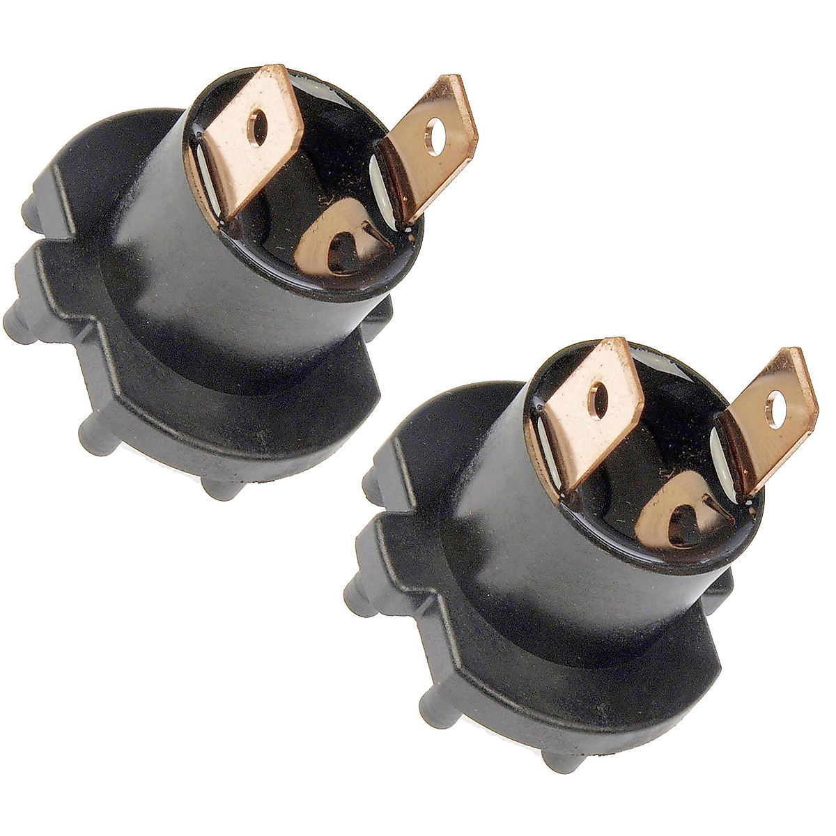 APDTY 756651x2 Headlight Low Beam Bulb Holder Socket Connector Pair Fits 2004-2009 Mazda 3 2006-2010 Mazda 5 2001-2003 ProtΘgΘ & Protege5 (Quantity 2 Included; Replaces B28V-51-0A3, B28V-51-0A3A)