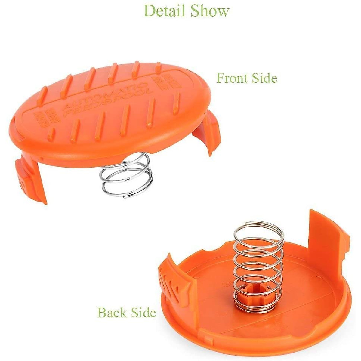 wonuu 3 Pack Trimmer Replacement 385022-03 Cover Weed Eater Spool Bump Cover&Spring for Black and Decker Black Decker RC-100-P, Weed Wacker Parts