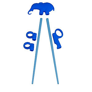 Plum Garden 4 pcs kid chopsticks, learning chopsticks helper for kids, training chopsticks with animals for beginners