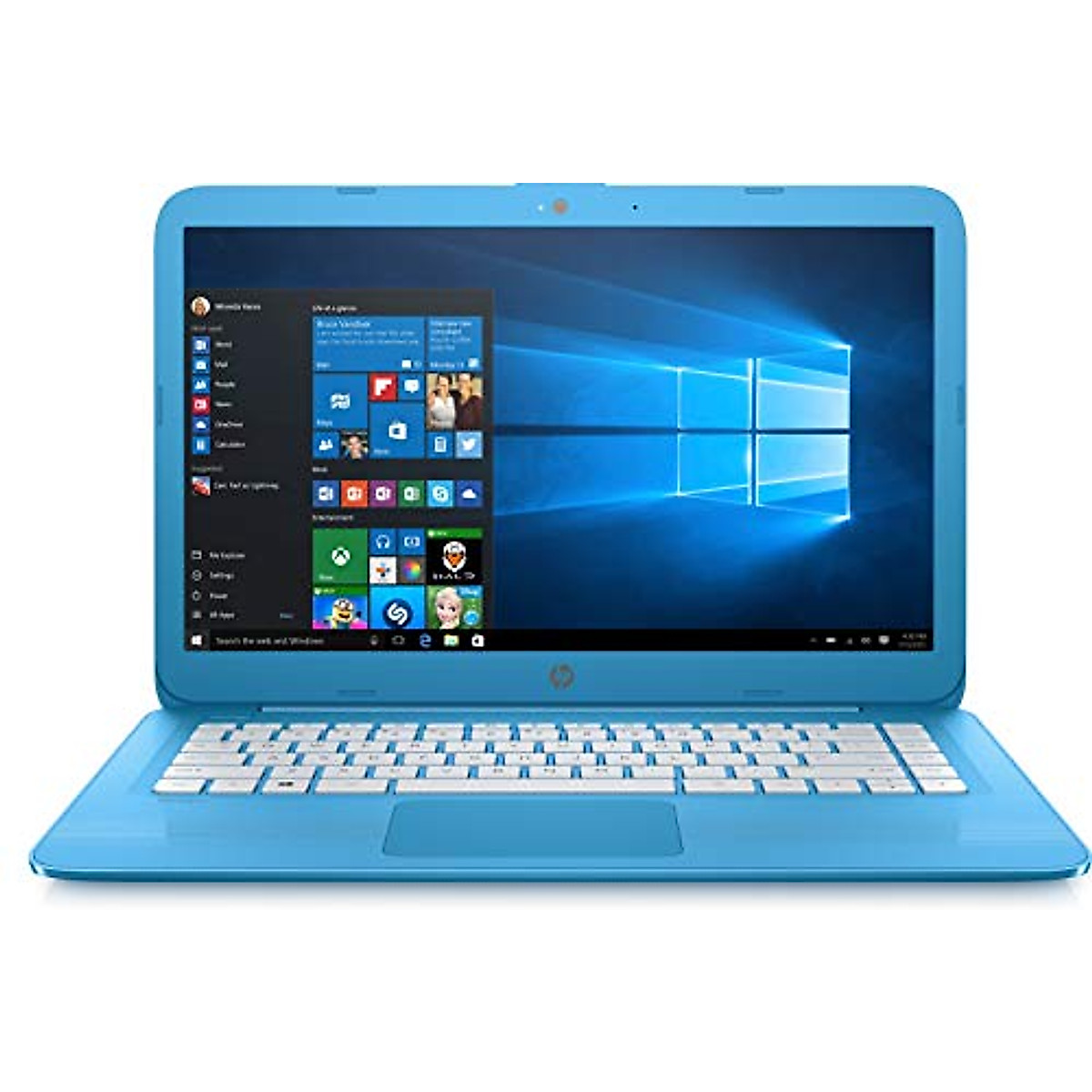 HP Stream 14-cb011wm, 14" HD Display, Intel N3060, 4GB RAM, 32GB SSD, Windows 10 Home S Mode, Blue