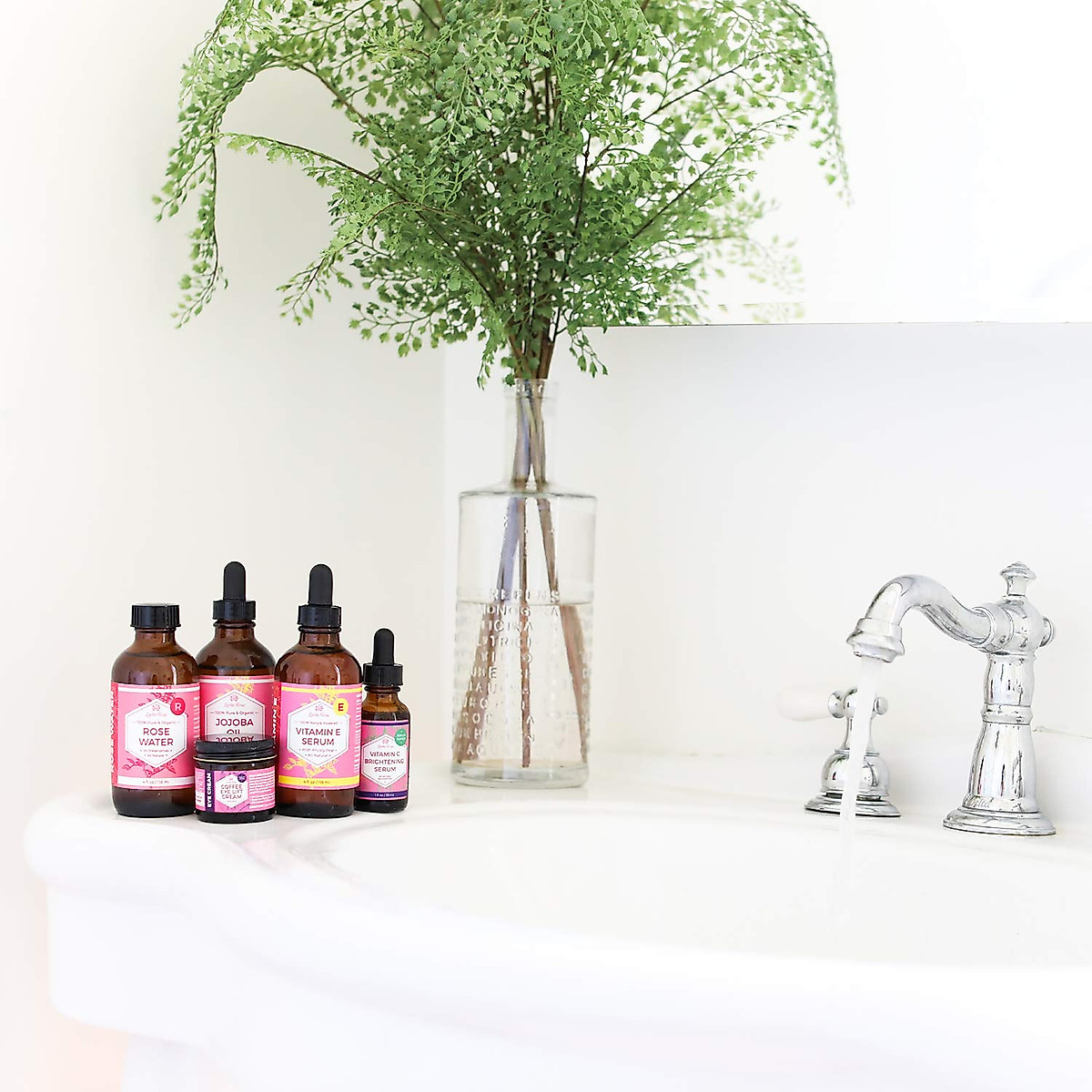 Vitamin C Brightening Serum by Leven Rose 100% Natural Dark Spot Remover for Face for Collagen Boost, Anti-Aging, Deep Hydrating for Dry Skin, Collagen Building Face Moisturizer 1 oz