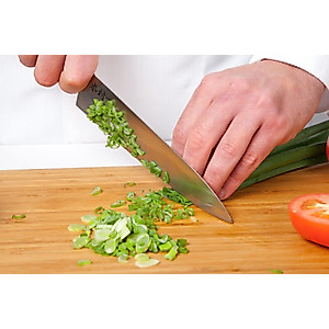 Kimura Chef Knife, [Made in Japan], 8 inch Professional Kitchen Knife, Sharp High Carbon Molybdenum Vanadium Stainless Steel Knives, Gyuto Knife with Ergonomic Pakkawood Handle - Japanese Chef's Knife