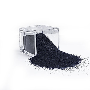 WGV Unity Colored Coarse Sand 5 x 1 Pound DIY Crafts, Vase Filler, Therapy Play, Planter Terrarium Centerpiece Design for Wedding Party Event Home Office Garden Decor, Black