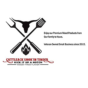 Cattleack Smok'in Tinder Oak Kiln Dried Pizza Oven Wood, 6" Length Mini Splits for Portable Wood Fired Pizza Ovens, Approximately 15 lb, Firewood Kindling, Fire Starter, Fireplace, Campfires, BBQ