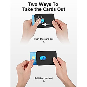 Magnetic Card Wallet Holder with MagSafe for iPhone 15 Pro Max/15 Pro/15 Plus/15,for iPhone 14 Pro Max/14 Plus/14 Pro/14, for iPhone 13 Pro Max/13 Pro/13/13 Mini, for iPhone 12/12 Pro/12 Max,Midnight