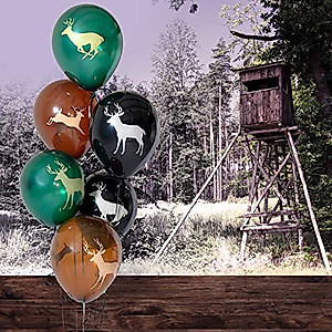 Havercamp Next Camo Party Bucks Latex Balloons | 6 Count | Great for Hunter Themed Party, Camouflage Motif, Birthday Event, Graduation Party, Father's Day Celebration