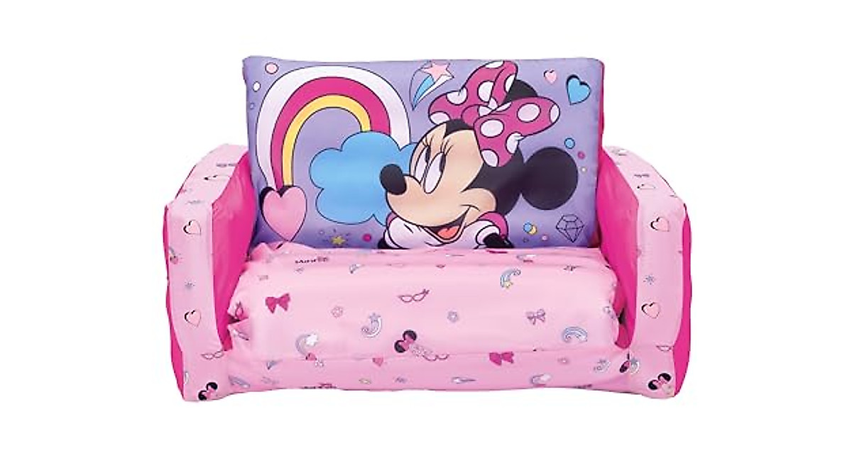 Minnie Mouse Kids Sofa Bed - 2-in-1 Inflatable Couch for Children