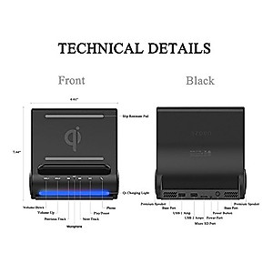 Dockall Fast Wireless Charger Bluetooth Speakers 4 in 1 Docking Station Charge 3 Devices for iPhone 14 13 12 11 X Samsung Galaxy S22 S21 S20 S10 S9