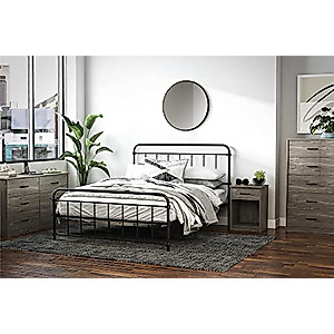 Ameriwood Home Edgewater Dresser, 4 Drawer, Grey Oak