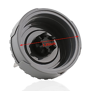 Anbige Replacement Parts 6-fins Blade,Compatible with Ninja Blender BL660 BL770 BL740 BL771 BL773CO (grey)