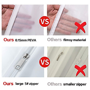 allhom dust proof garment bags - set of 6 pcs 40 inch hanging clothing storage bags and cedar balls,for jacket, shirt, sweater, suit