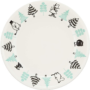 山加商店 MOOMIN MM1400-184 Moomin Valley Pasta Dish, Curry Dish, Set of 4, Nordic Tableware, Dish, Moomin Goods, Pasta Plate