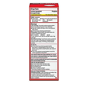 Children's Tylenol Oral Suspension Acetaminophen Medicine, Dye-Free Cherry, 4 fl. oz