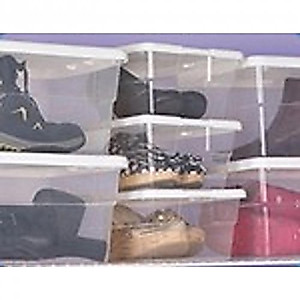 Sterilite Storage Box 13.5" X 8.3" X 4.8", 6 Qt. Clear - Pack of 12