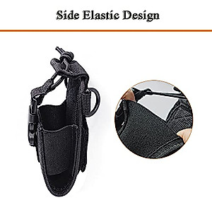 Two Way Radio Case Universal Pouch Bag Holster for GPS Kenwood Yaesu Icom Motorola Baofeng UV5R UV82 TYT UV5RA HYT 888S Retevis H777 Walkie Talkie Nylon Multi-Function