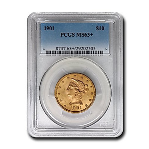 1901 Liberty Head Ten Dollar PCGS MS-63+