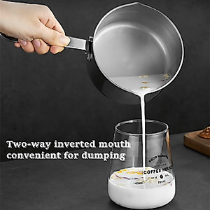 KANGXW 316L Stainless Steel Saucepans, 1.0 Quart Pan, With Pour Spout and Filter Glass Lid, Boiling Milk Pots, Sauce, Gravy, Butter Melting Pot(1.0qt)