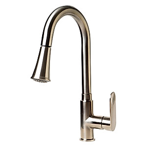 ALFI brand ABKF3480-BN Kitchen Faucet, 15.25"H, Brushed Nickel
