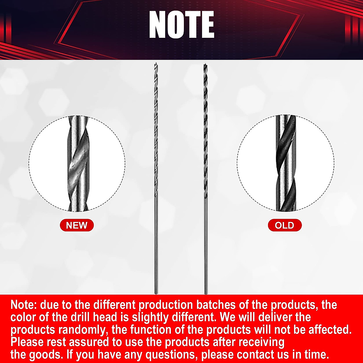 wesleydrill 7 Pcs Extra Long Brad Point Drill Bit Set,12" 300mm Carbon Steel Wood Drill Bits Set,Fit for Bench Hand and Conventional Electric Drill