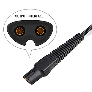 PERFEIDY Power Cord for Braun Shaver Series 7 3 5 9 1 Charger for Braun 3040S S5 340S-4 310S 9290CC Replacement 12V 400mA AC Adapter for 730 720s-3 720s-4 5877 5884 5887 Power Supply