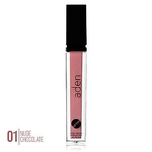 aden Tattoo Matte Lipstick - 7ML - Highly Pigmented - Provides Non-Shinny, Non Smudging and Velvety Finish – Water Proof Made in Italy (01 Nude Chocolate)