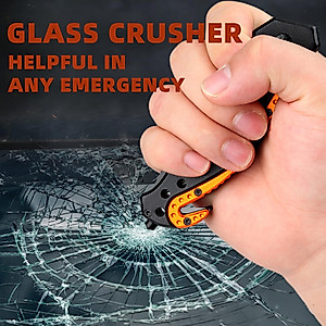 3.34″ Folding Pocket Knife Survival Knife, Serrated Blade Tactical Knife, Glass Breaker, Seatbelt Cutter, Pocket Clip, Self Defense knife with Liner Lock, For Hunting Camping Fishing Hiking