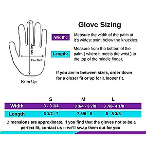 WILDFLOWER Tools Gardening Gloves for Women and Men - Nitrile Coating for Protection (Medium, Purple Pair/Green Pair with White Cuff Hem)