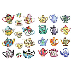 Seasonstorm Cute Teapot Kawaii Aesthetic Happy Planner Diary Journal Stationery Scrapbooking Stickers Travel Art Supplies