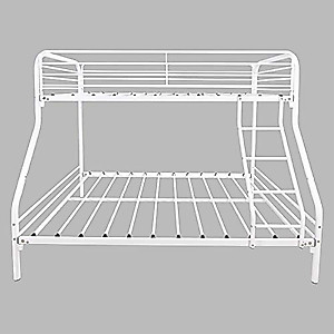 Twin-Over-Full Bunk Bed Closed Upper bunk White