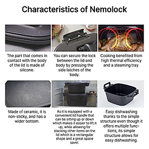 Nemolock IH All-Round Pot | Easy Storage | Greatly Portable | Convenient (M/L set)