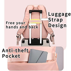 AONUOWE Kawaii Large Capacity Backpack for Boys and Girls Aesthetic Cute Back to School Bag in 5 Colors (Blue)